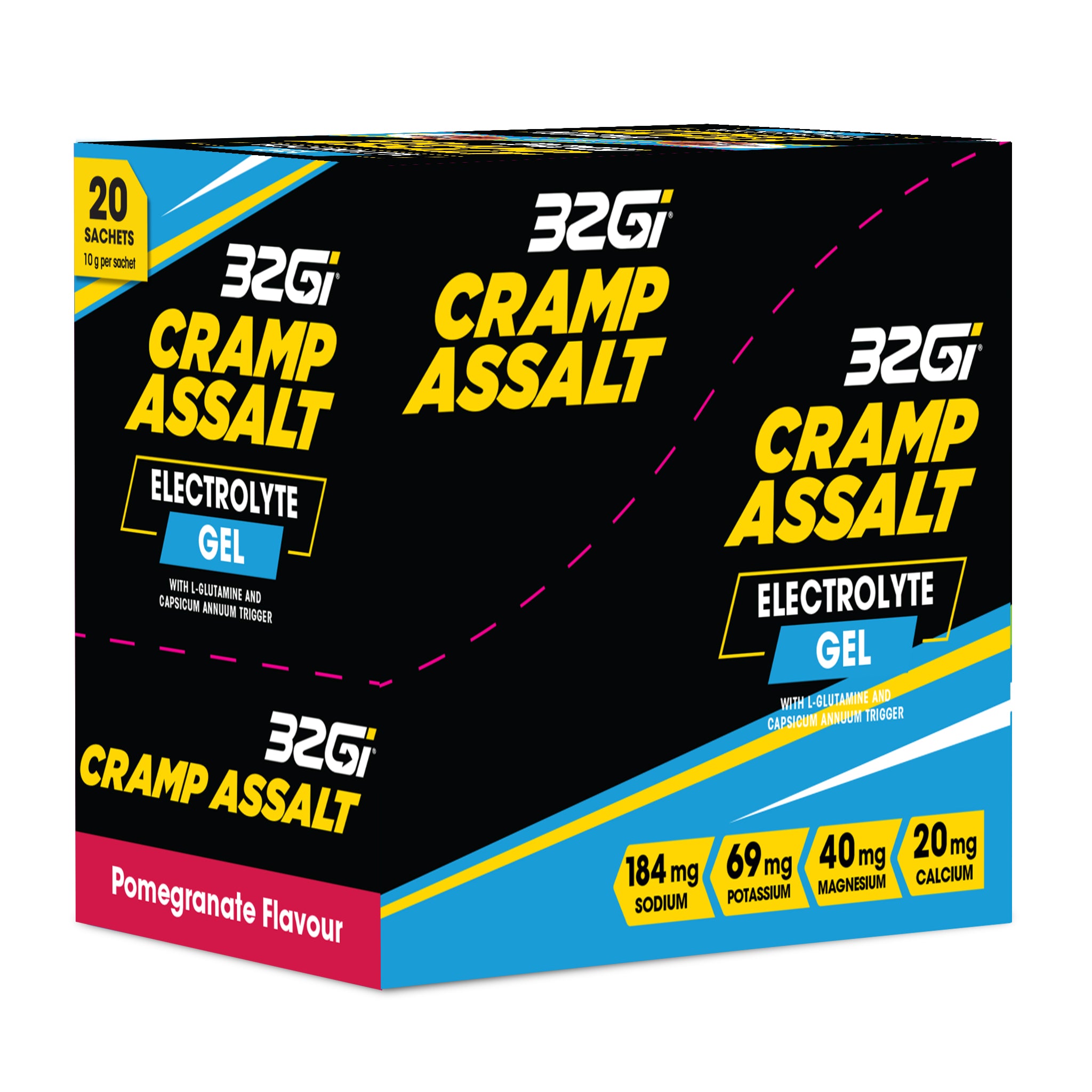 Cramp Assalt - Anti-Cramp & Electrolyte Gel – 32Gi South Africa