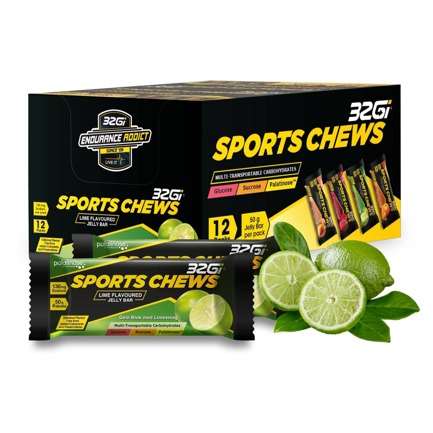 Sports Chews - Energy Sustaining Jelly Bar – 32Gi South Africa