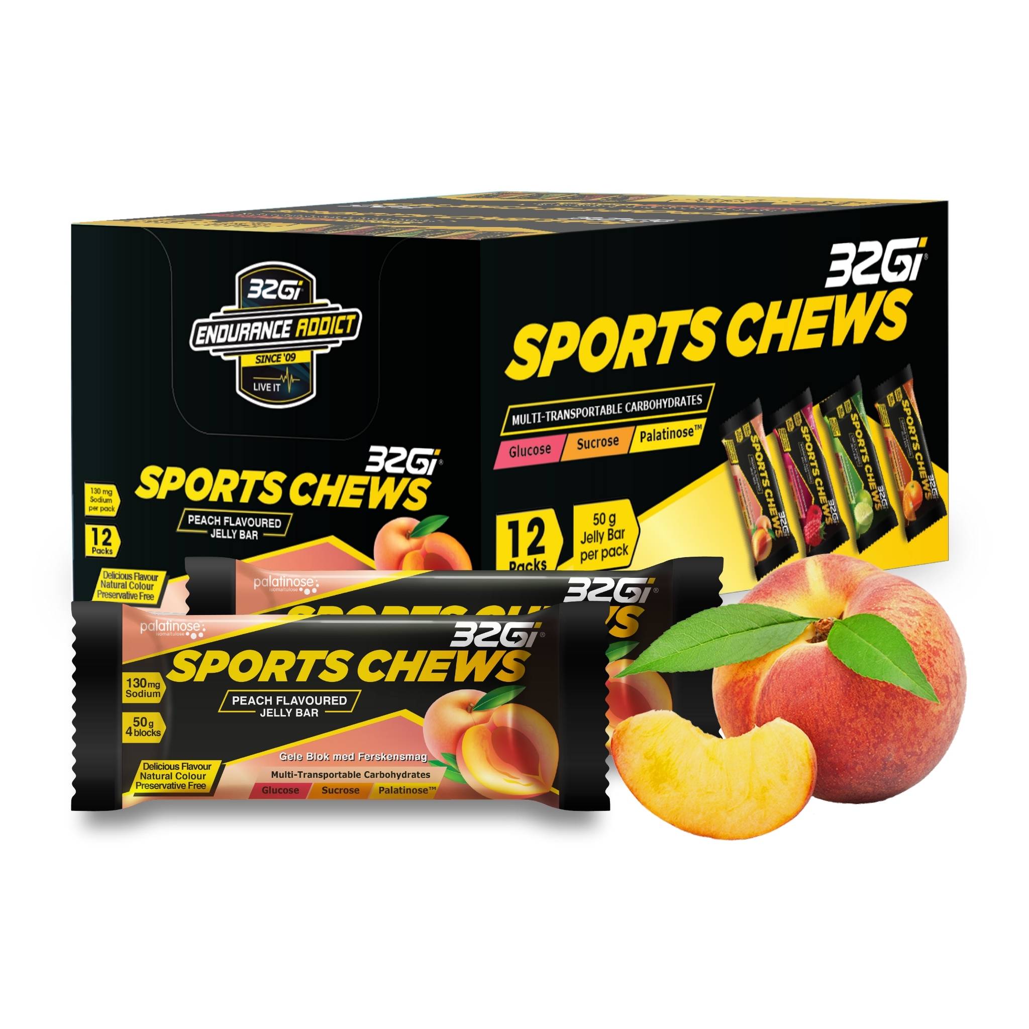 Sports Chews - Energy Sustaining Jelly Bar – 32Gi South Africa